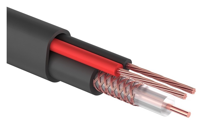 CCTV kaabel: keerdpaar ja optiline kiud, koaksiaaltraat